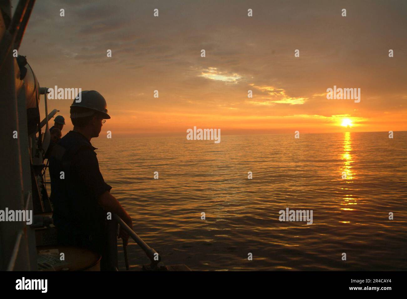 US Navy Mineman Seaman Brandon E. Hamilton, assigned to the mine ...