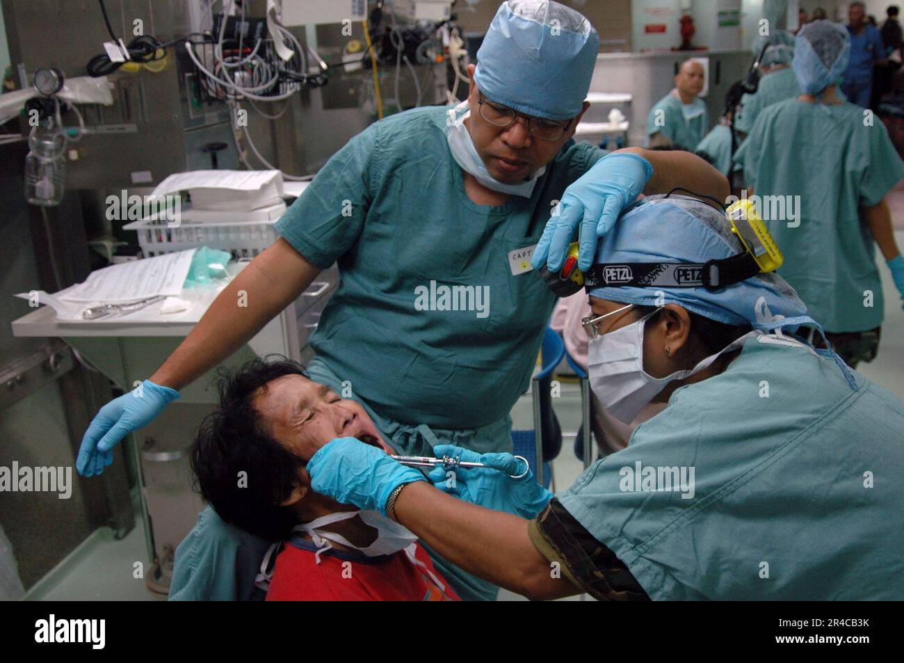 US Navy Medical Treatment Facility aboard the U.S. Military Sealift ...