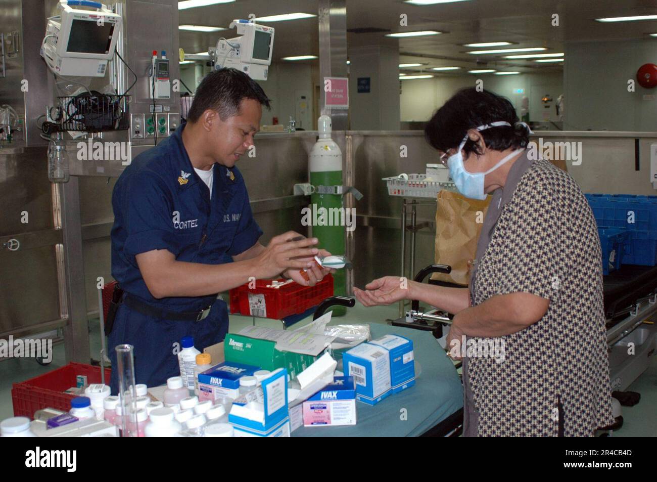 US Navy U.S. Military Sealift Command (MSC) Hospital Ship USNS Mercy (T ...