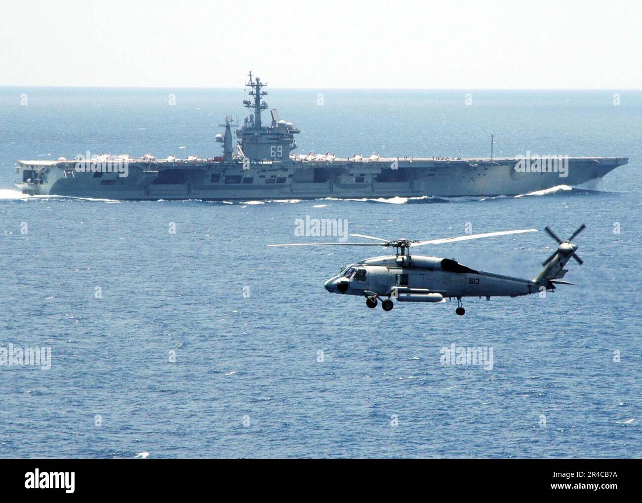 US Navy An SH-60F Seahawk assigned to the Emerald Knights, of ...