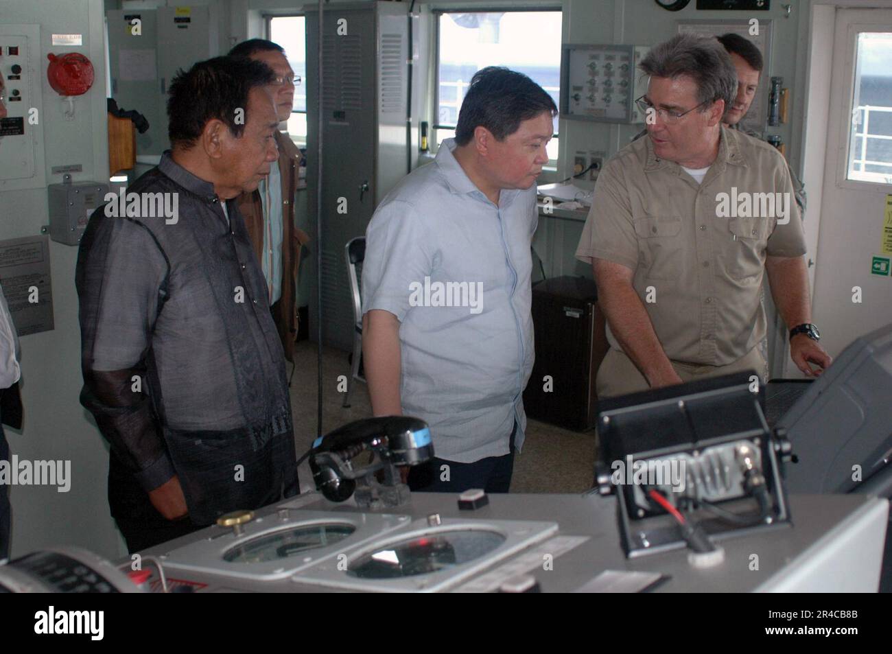 US Navy Military Sealift Command Capt. ship's master of the aboard the ...