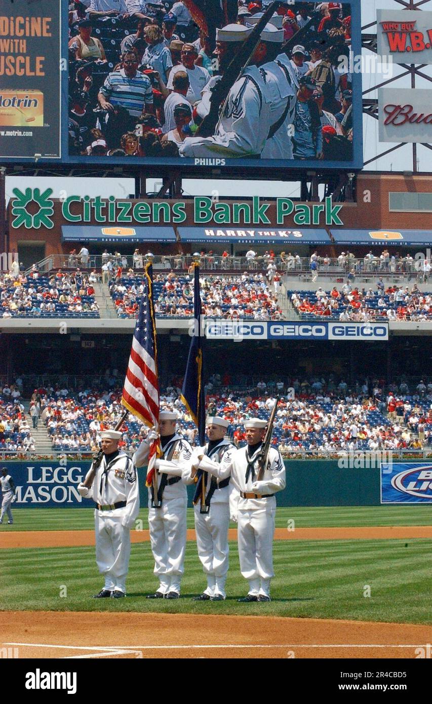 US Navy Navy Recruiting District Philadelphia Color Guard members ...