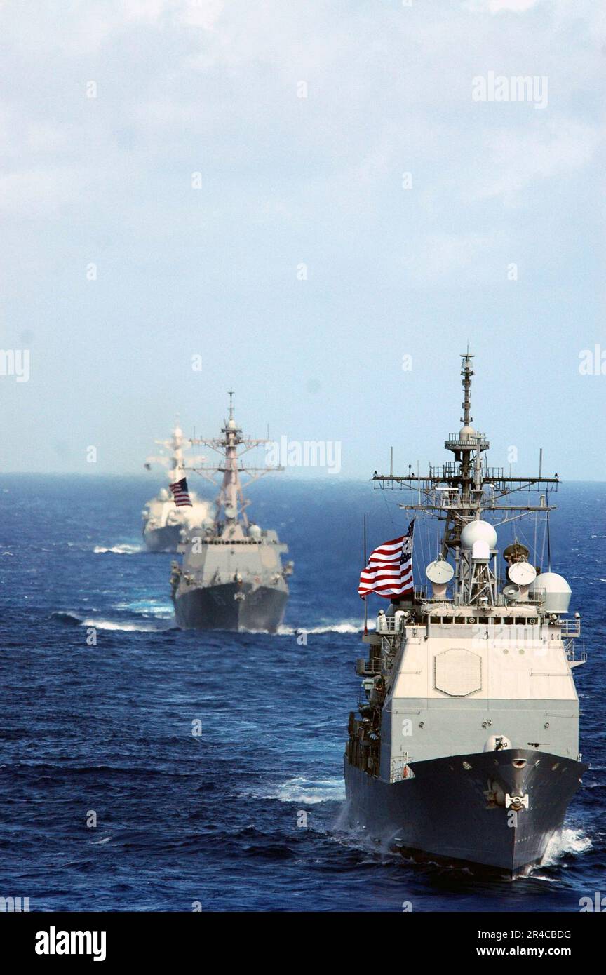 US Navy Ships shown in formation during the photo portion of Exercise ...
