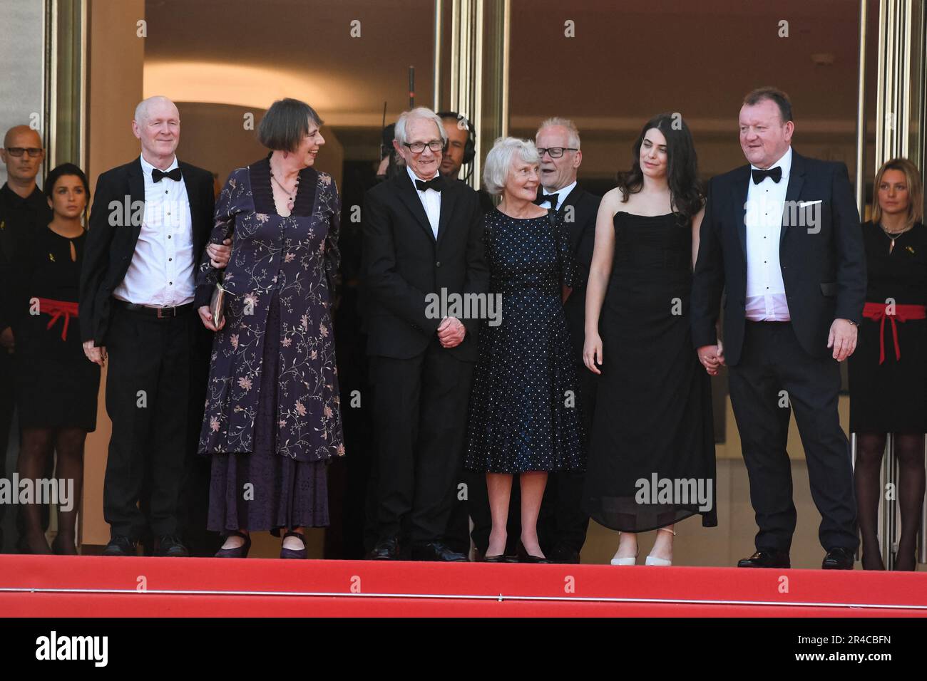 Cannes, France. 27th May, 2023. Dave Turner, Ebla Mari, Lesley Ashton ...