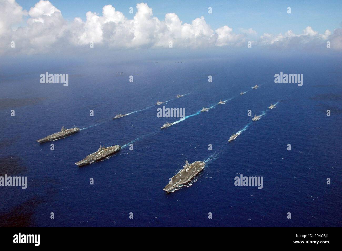 US Navy The Kitty Hawk, Ronald Reagan and Abraham Lincoln Carrier ...