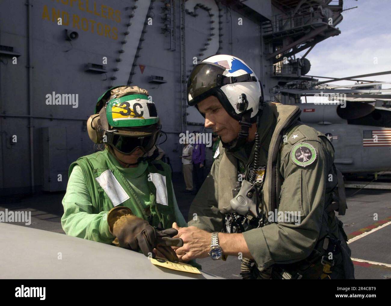 US Navy Commander, Carrier Strike Group Five (CSG-5), Rear Adm. Douglas ...
