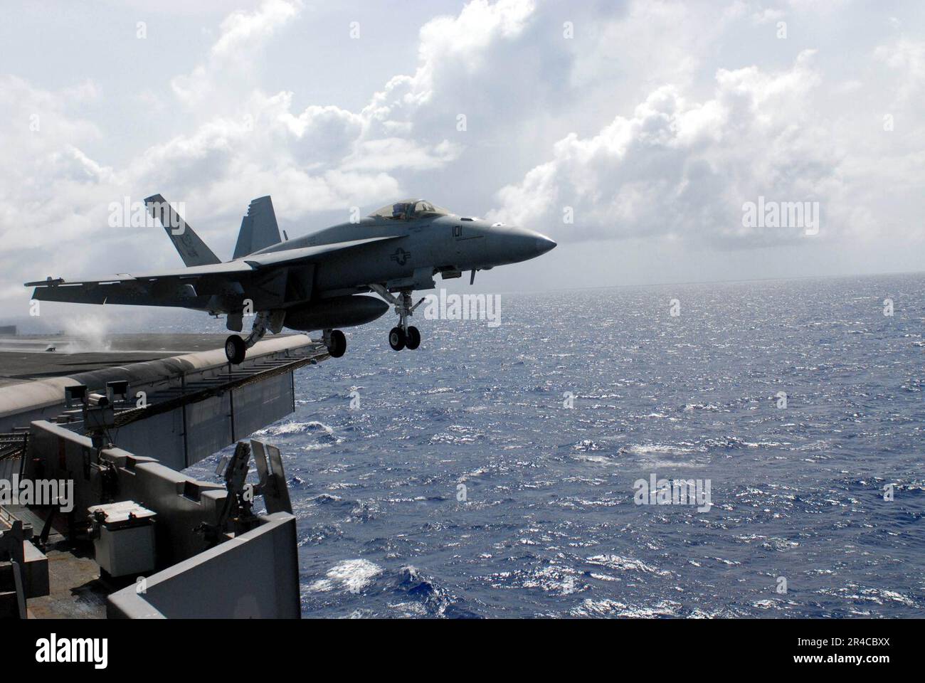 US Navy An F-A -18E Super Hornet assigned to the Fighting Redcocks of ...