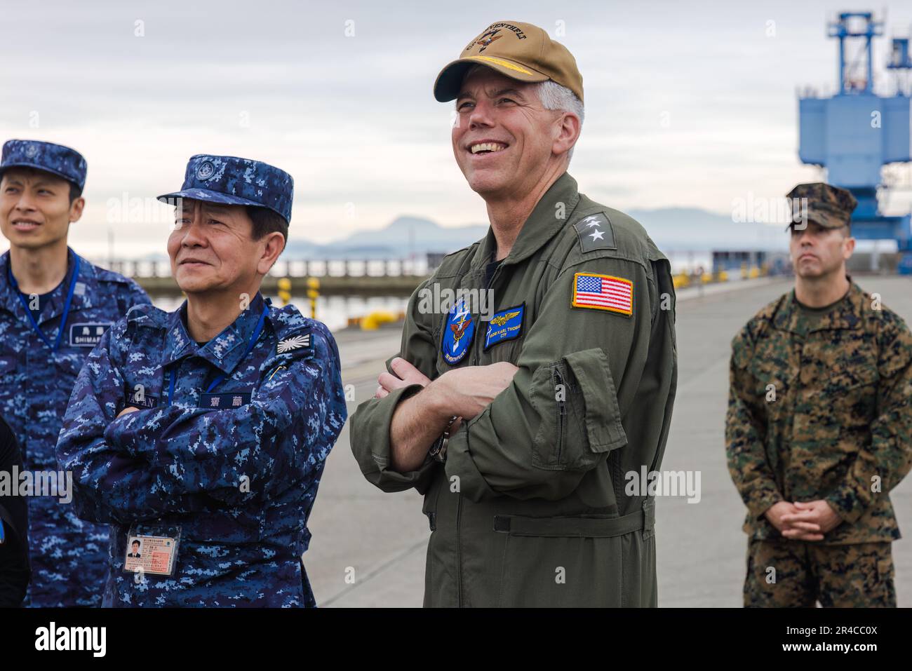 U.S. Navy Vice Adm. Karl Thomas, the commander of U.S. 7th Fleet, and ...
