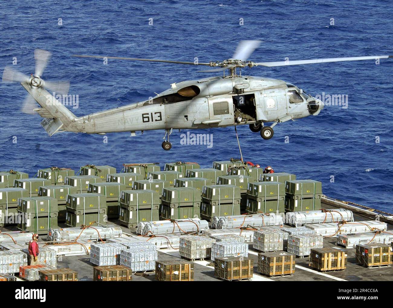 US Navy An SH-60 Seahawk assigned to the Golden Falcons of Helicopter ...