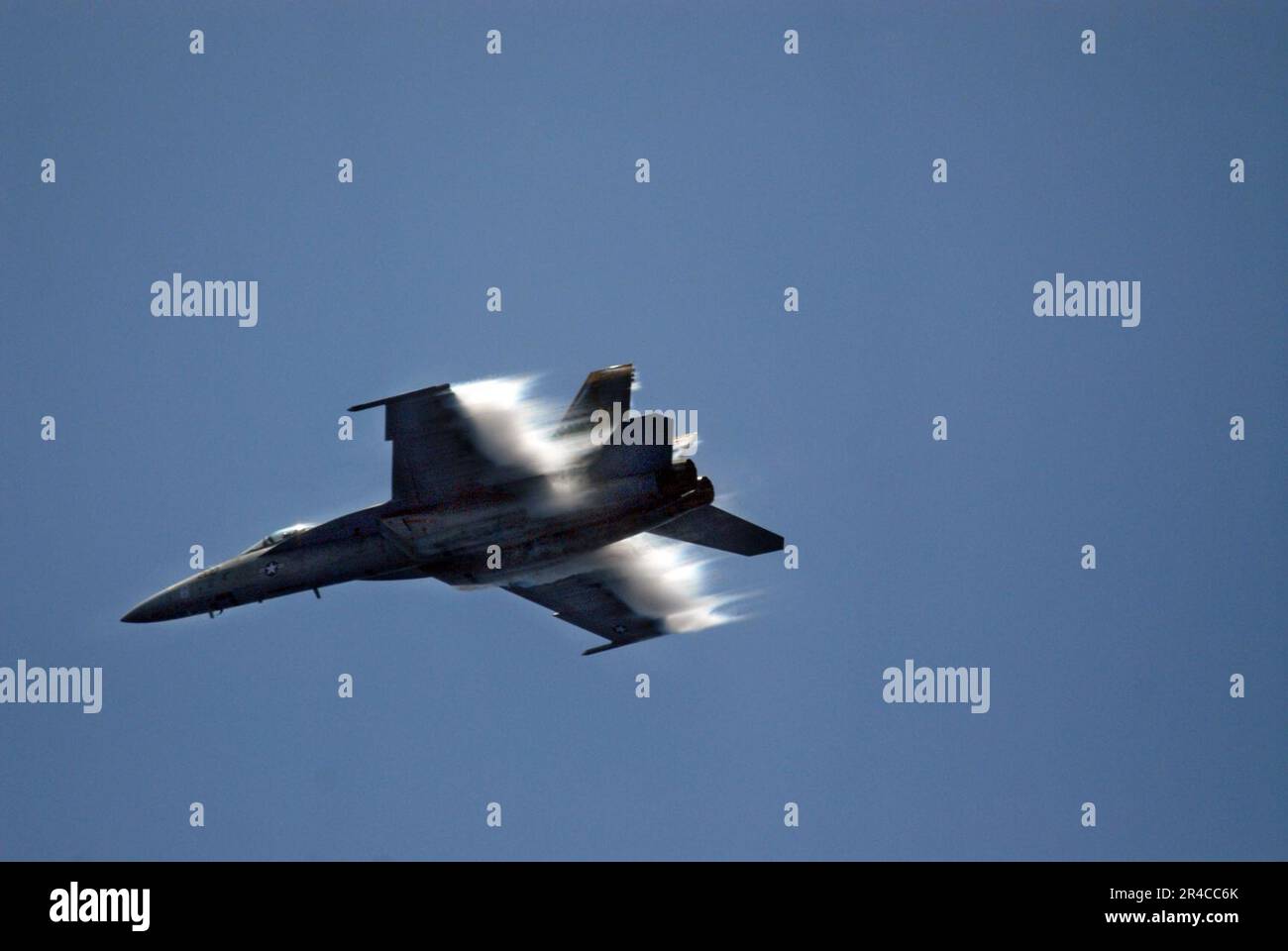 US Navy An F-A-18E Super Hornet assigned to Strike Fighter Squadron One ...