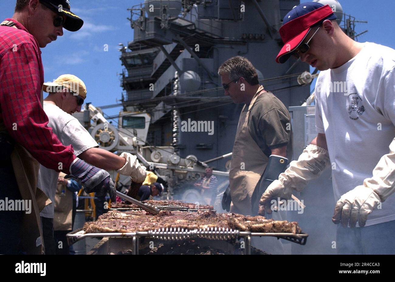 US Navy On the flight deck of the Nimitz-class aircraft carrier USS ...