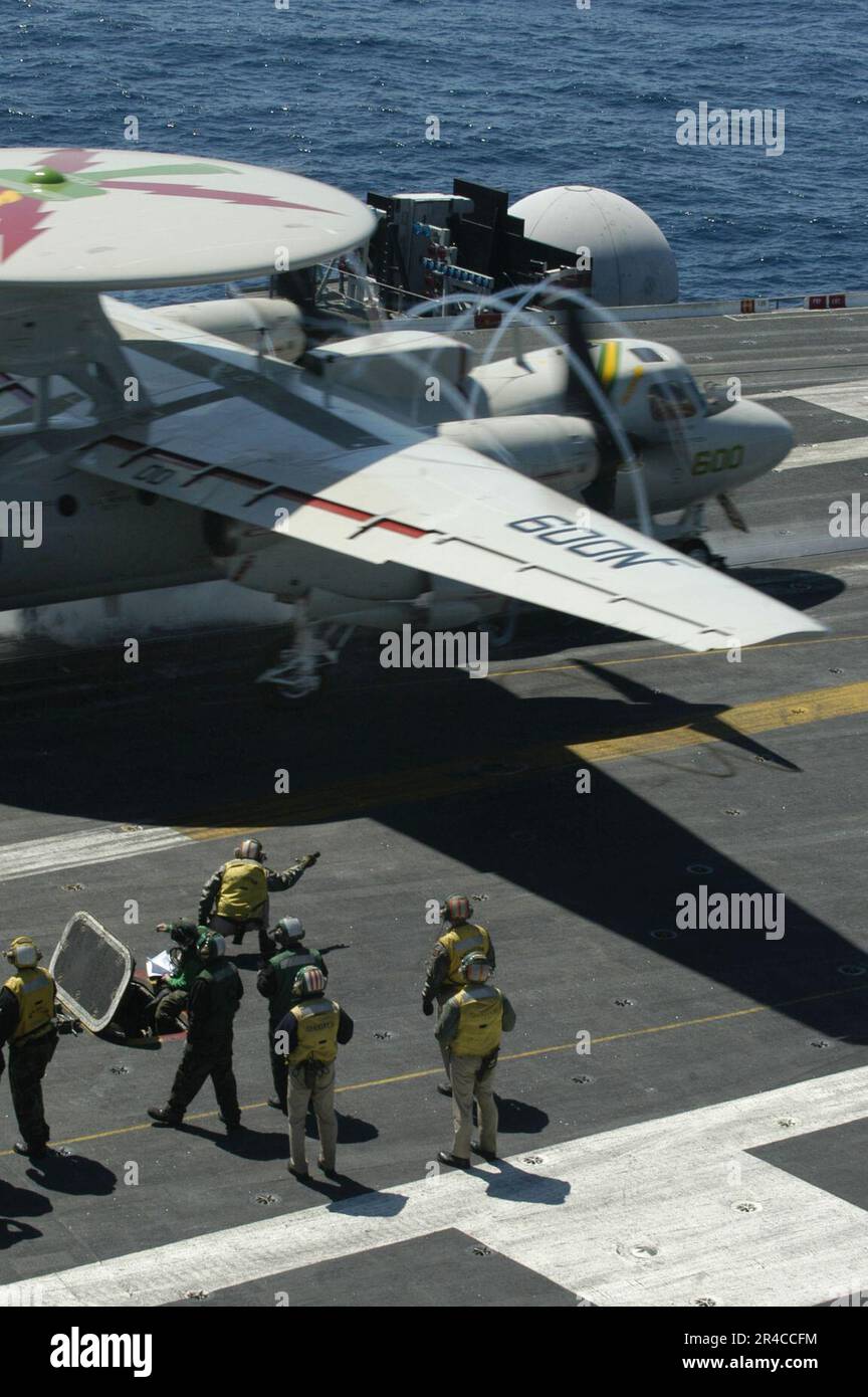 US Navy An E-2C Hawkeye assigned to the Libertybells of Carrier ...
