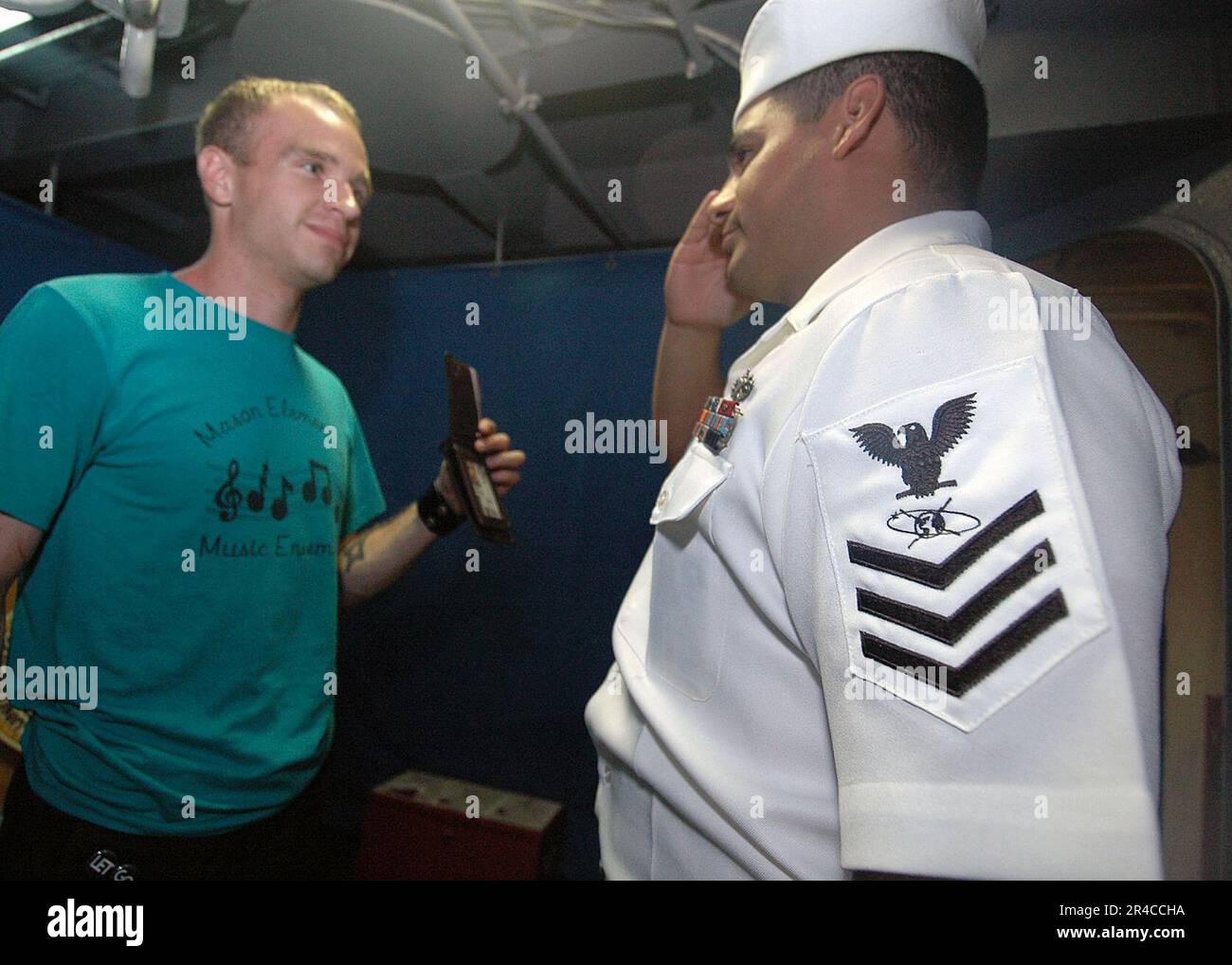 US Navy Mass Communication Specialist 1st Class assumes the 1st Petty ...