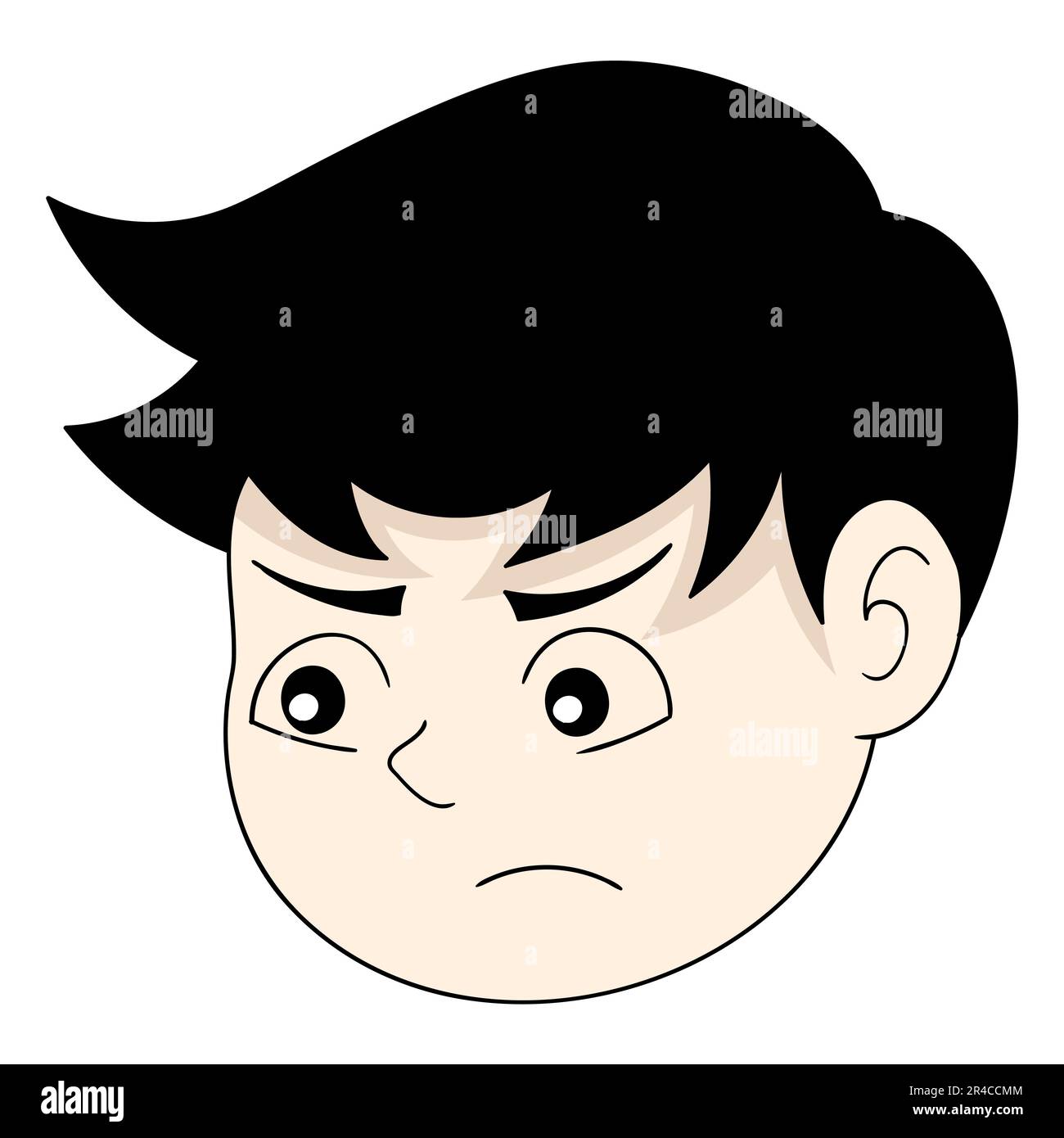 Glum boy Stock Vector Images - Alamy