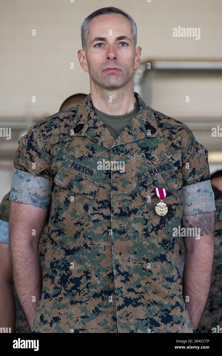 U.S. Marine Corps Master Sgt. Joshua Parson, maintenance chief, Marine ...