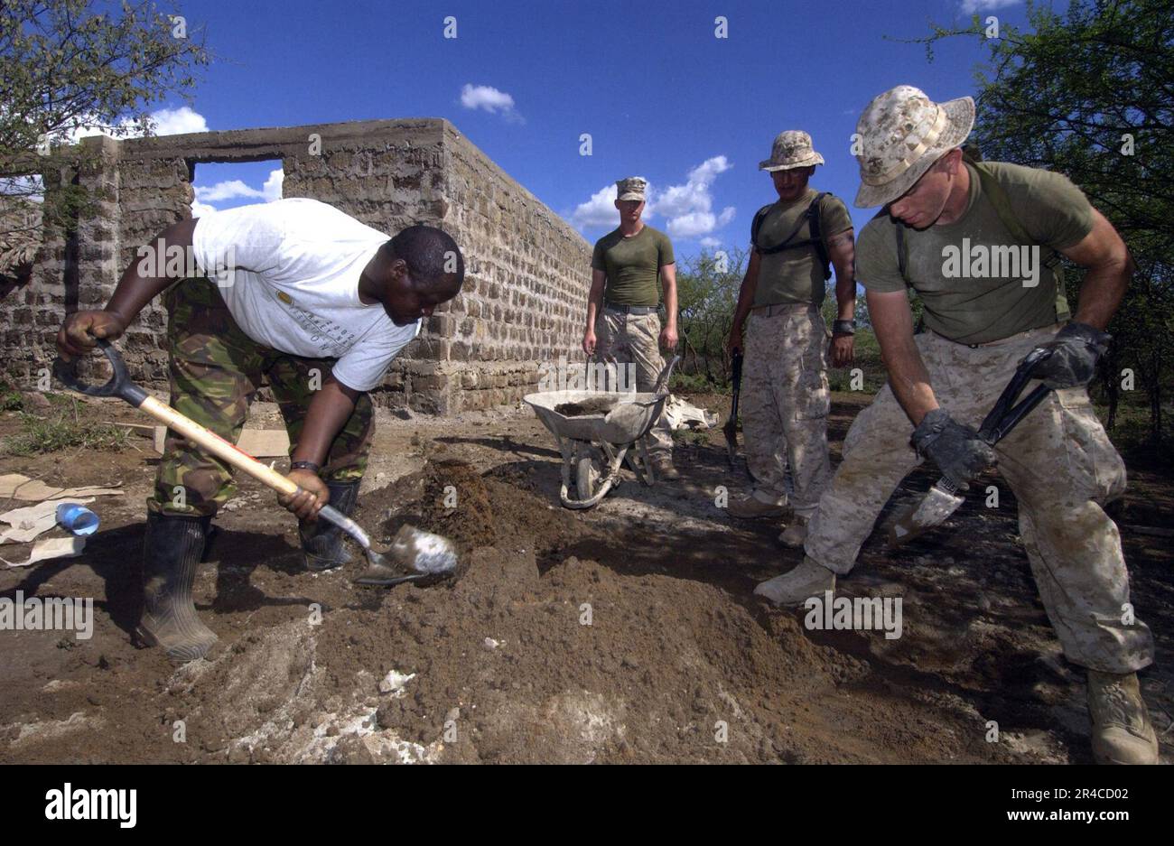 US Navy The U.S. Marine 6th Engineering Support Battalion (EBS) worked together with Kenyan Army ...