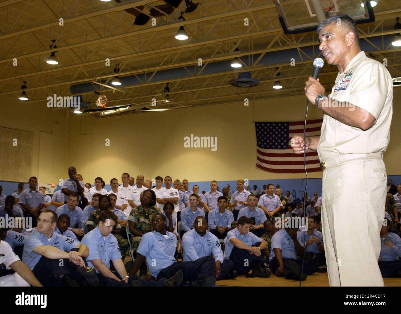 US Navy Master Chief Petty Officer of the Navy (MCPON) Joe R. Campa Jr ...