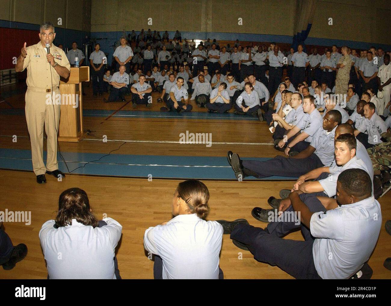 US Navy Master Chief Petty Officer of the Navy (MCPON) Joe R. Campa Jr ...