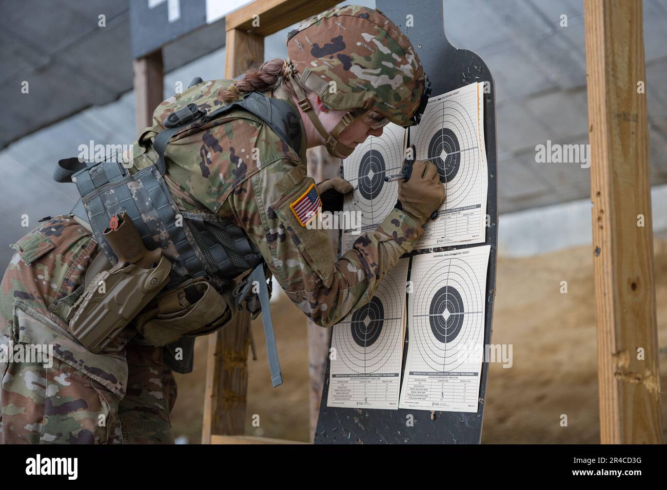 U.S. Army Sgt. Rachel Moniz, a recruiting and retention non ...