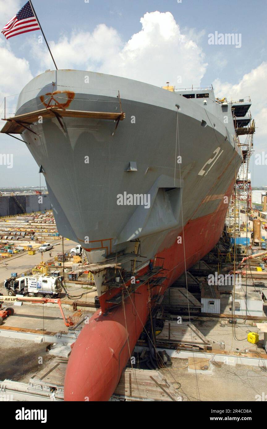 US Navy The amphibious transport dock ship Pre Commissioning Unit (PCU ...