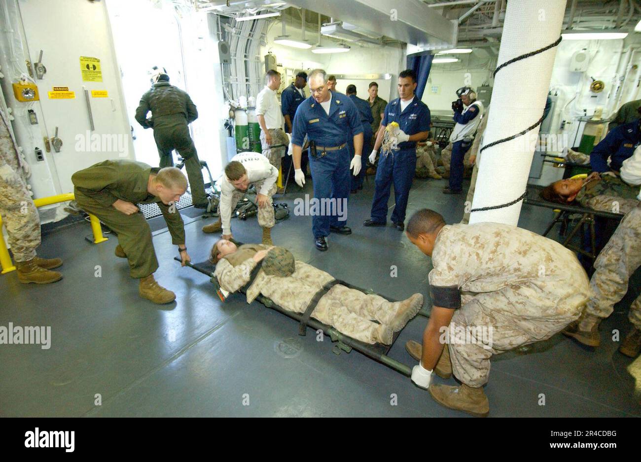 US Navy Members of Expeditionary Strike Group Five's (ESG-5) medical ...