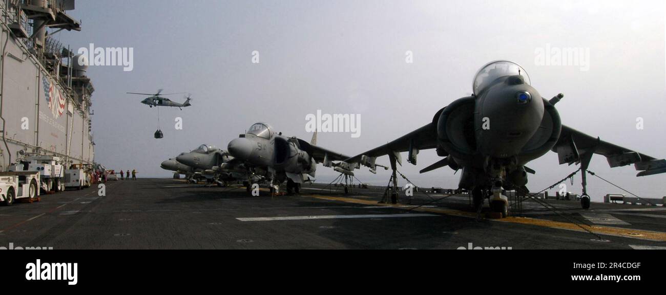 US Navy A MH-60S Seahawk helicopter assigned to Helicopter Combat ...