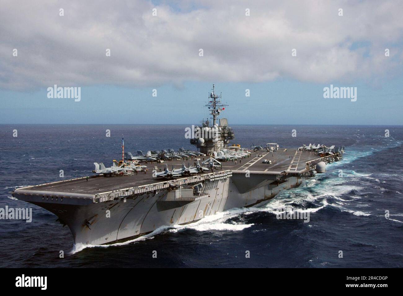 US Navy The conventionally-powered aircraft carrier USS Kitty Hawk (CV ...