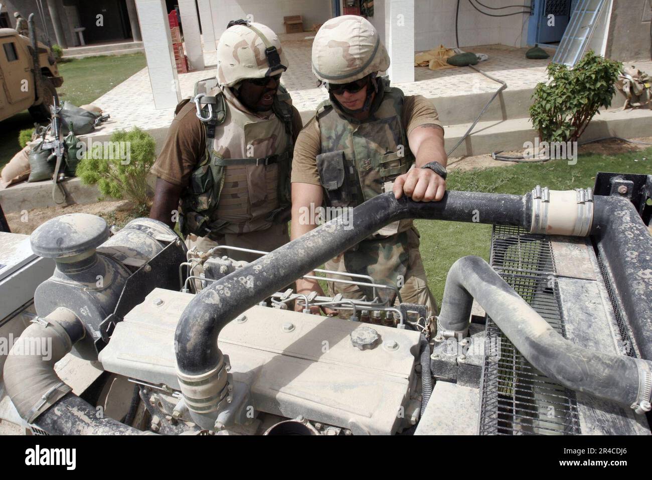 US Navy Seabees from Navy Mobile Construction Battalion Four Zero (NMCB ...