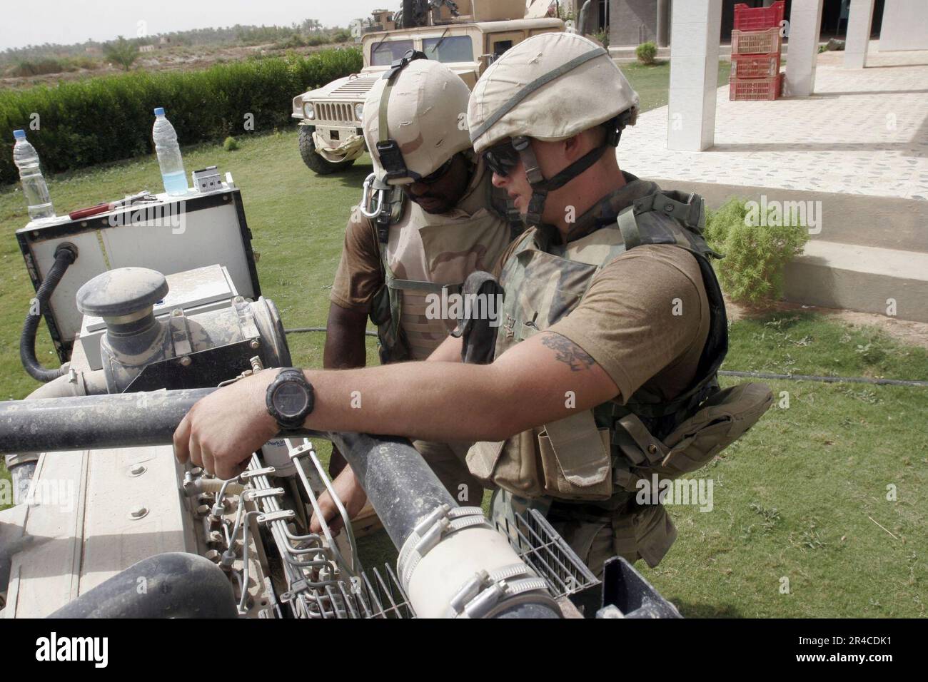 US Navy Navy Seabees from Navy Mobile Construction Battalion Four Zero ...