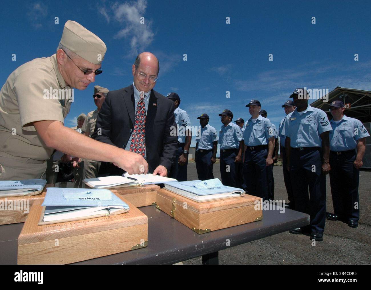 US Navy Secretary of the Navy (SECNAV), the Honorable Dr. Donald C ...