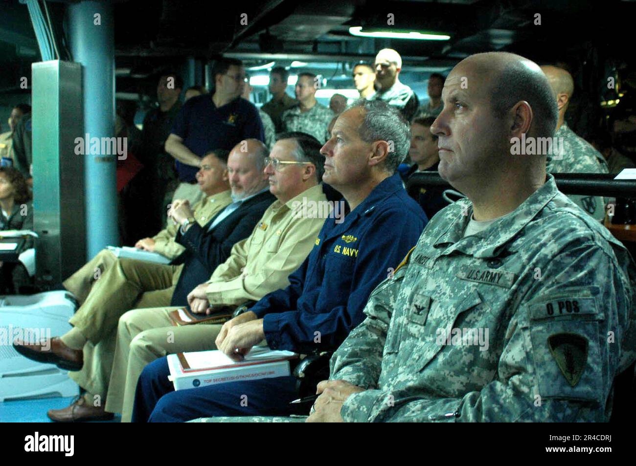 US Navy Members of Joint Task Force (JTF) Lebanon attend the commander ...