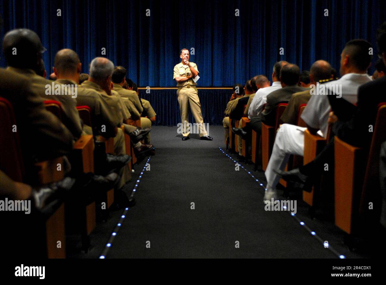 US Navy Chief of Naval Operations (CNO) Adm. Mike Mullen answers ...