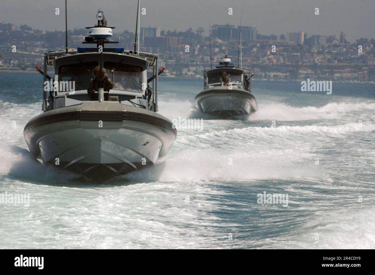 US Navy Sailors assigned Inshore Boat Unit Five Two (IBU-52) train in ...