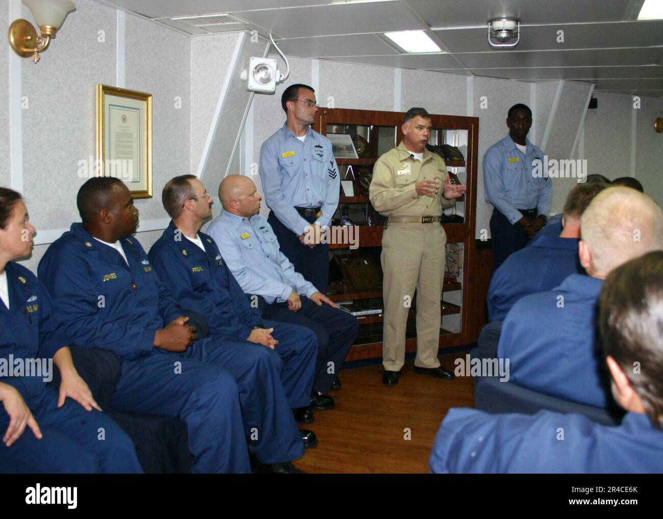 US Navy Commander, Task Force Bravo, Capt. discusses maritime Joint ...