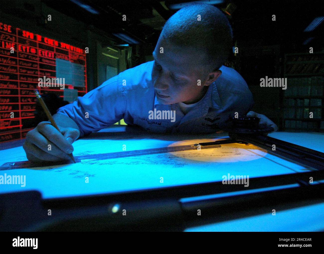 US Navy Operations Specialist 2nd Class stands the Digital Dead ...