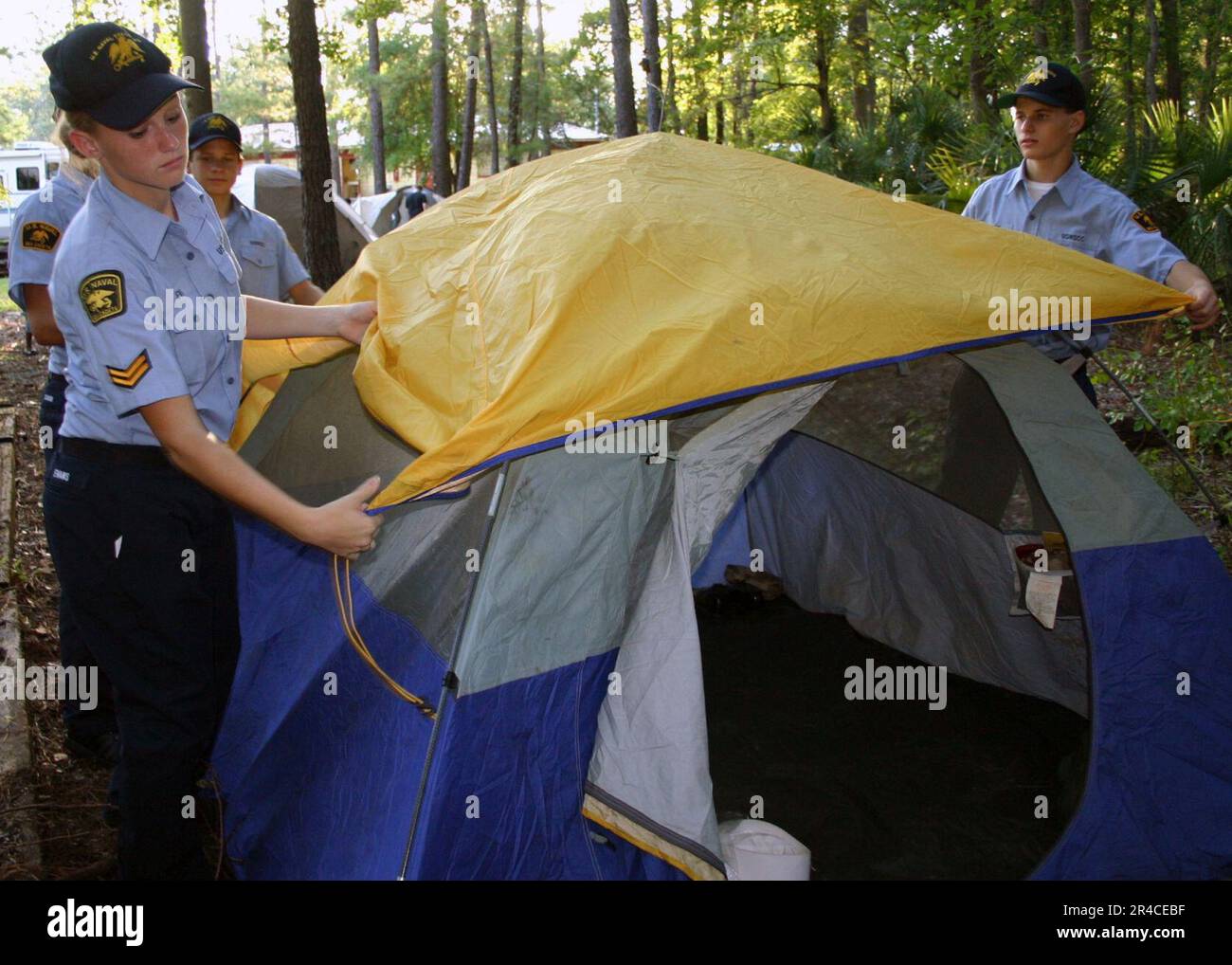 US Navy U.S. Naval Sea Cadets Corps assigned to the Franklin D ...