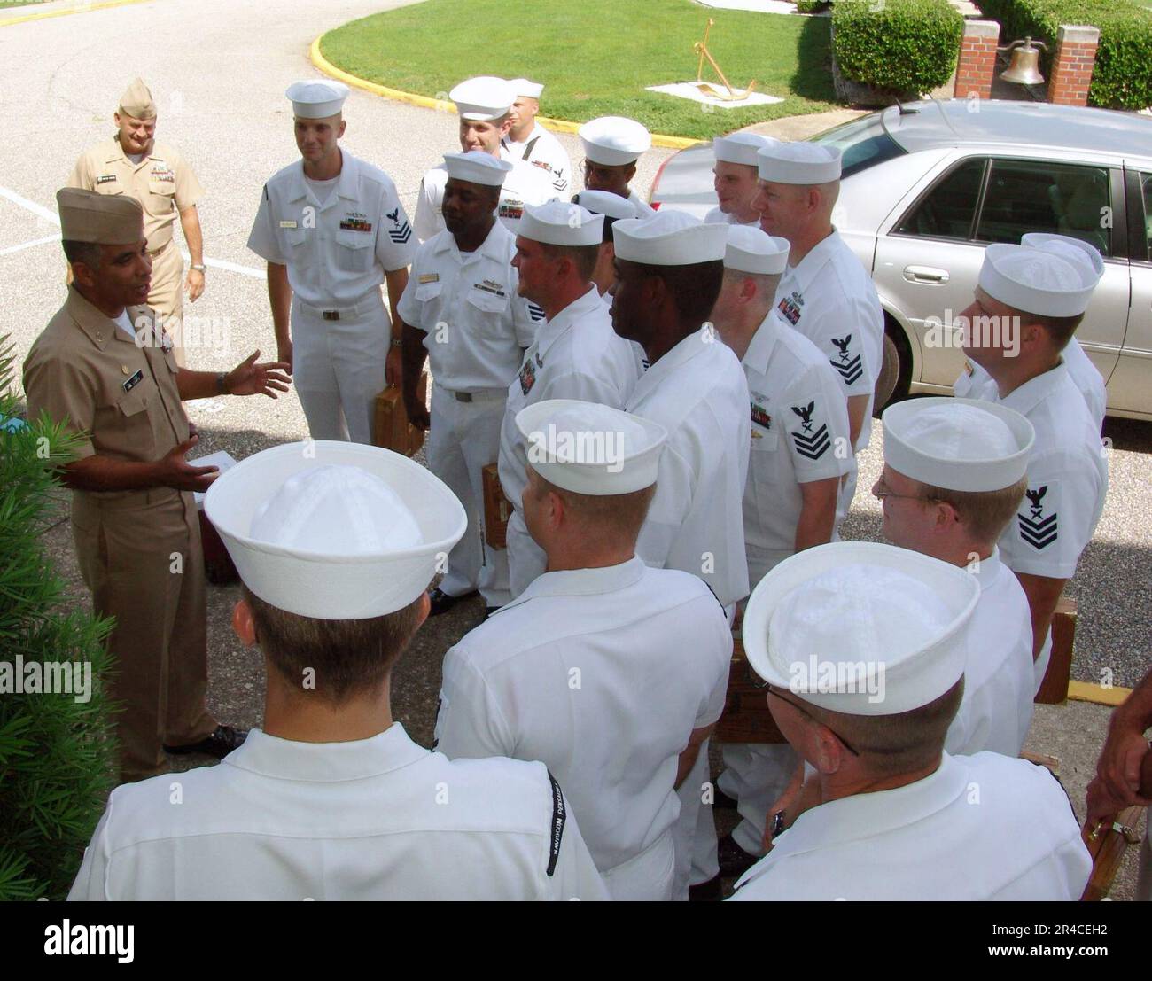 US Navy Master Chief Petty Officer of the Navy (MCPON) Joe R. Campa Jr ...