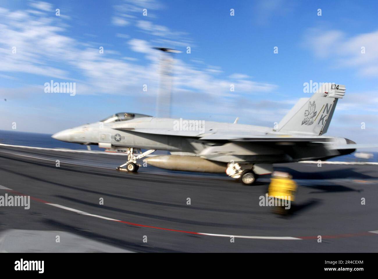 US Navy An F-A-18E Super Hornet assigned to the Fighting Redcocks of ...