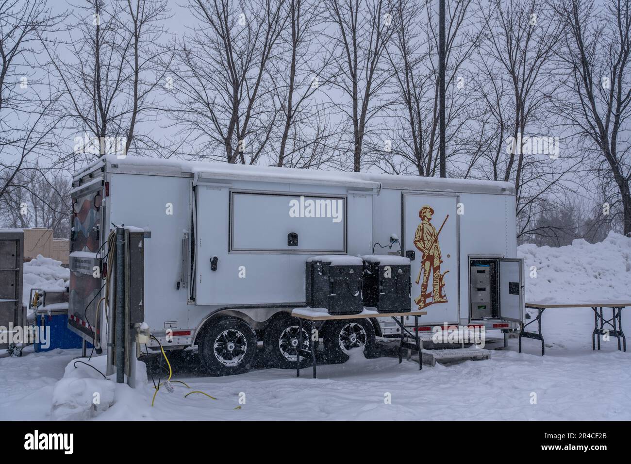 The Disaster Relief Mobile Kitchen Trailer (DRMKT) being utilized to ...