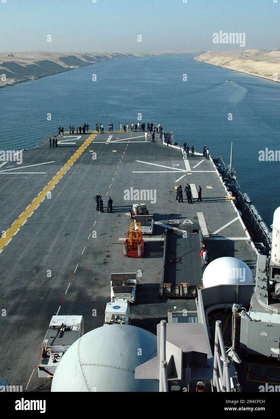 US Navy Sailors aboard the amphibious assault ship USS Saipan (LHA 2 ...
