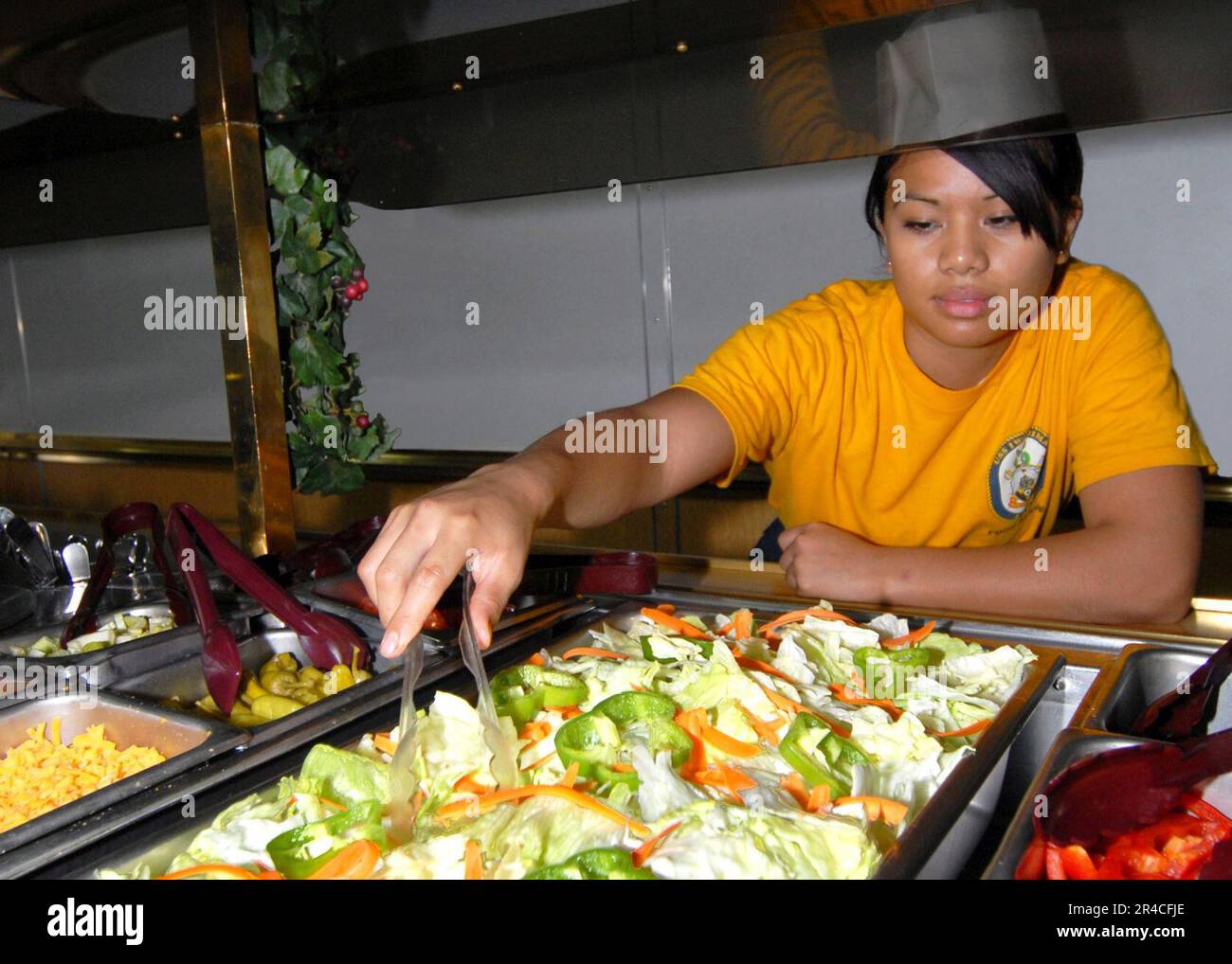 US Navy Gunner's Mate Seaman Juntine R. Velayo from Las Vegas, Nev ...