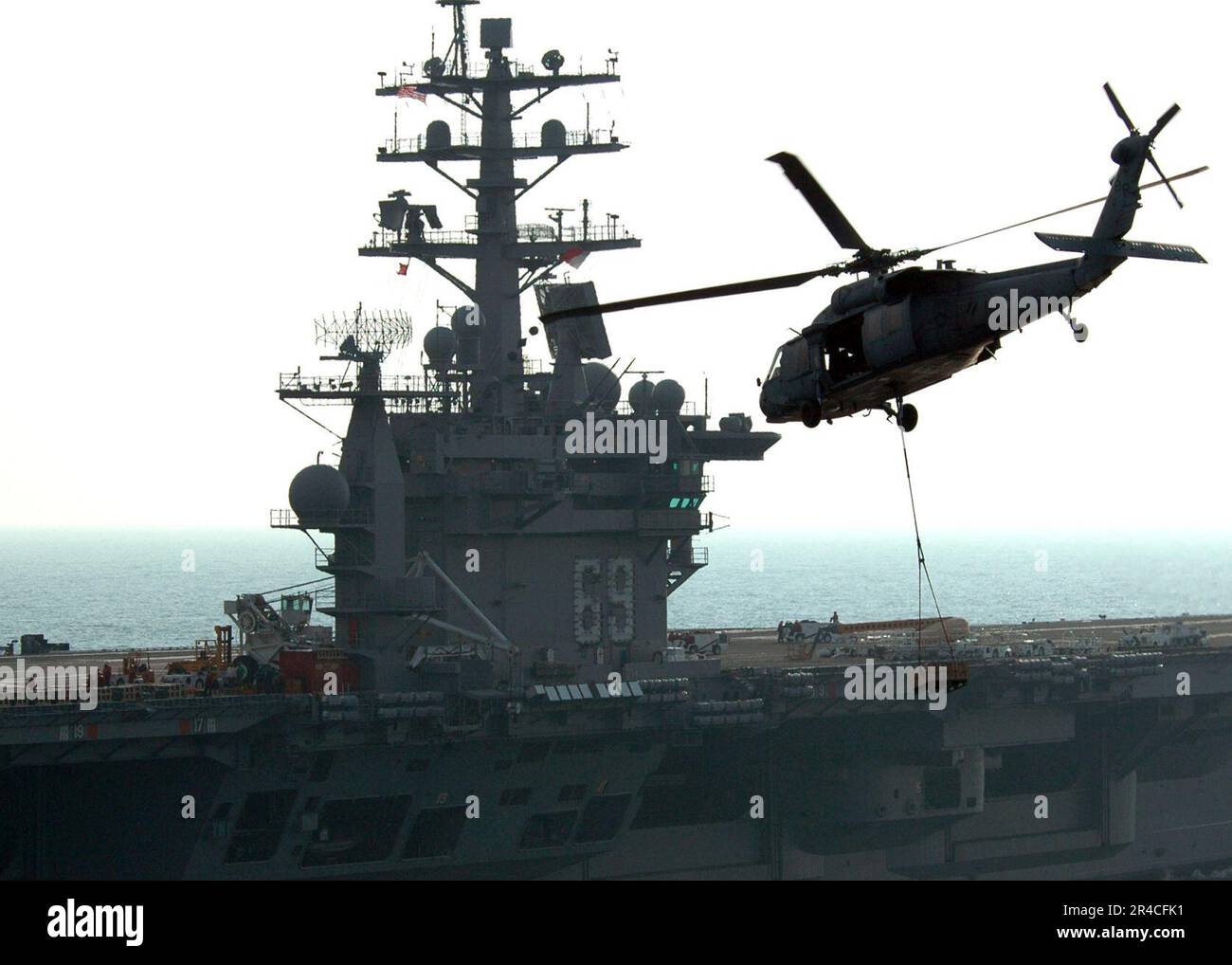 US Navy An MH-60S Seahawk helicopter, assigned to the Dragon Whalers of ...