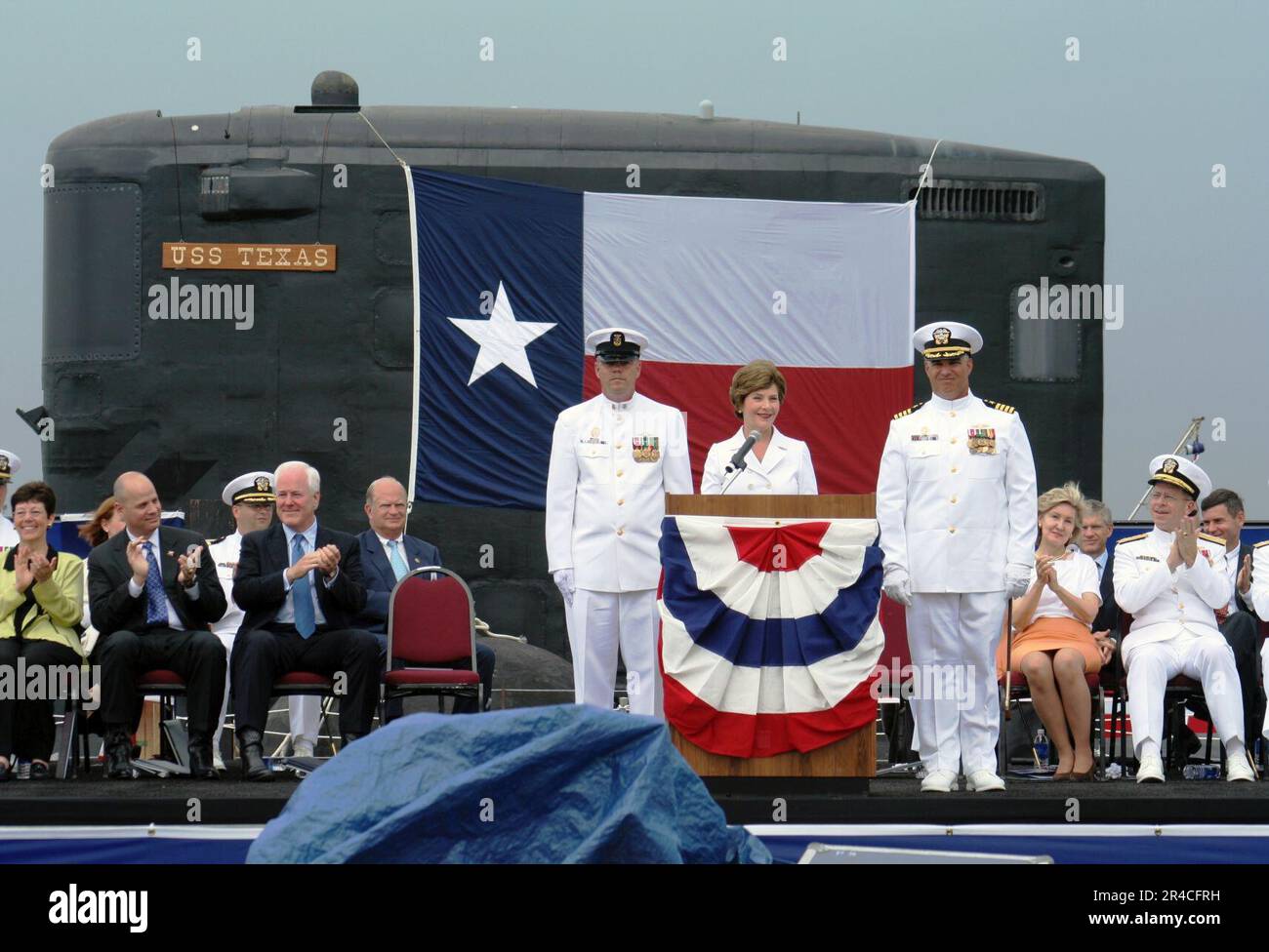 US Navy Accompanied by Command Master Chief center-left, and Commanding ...