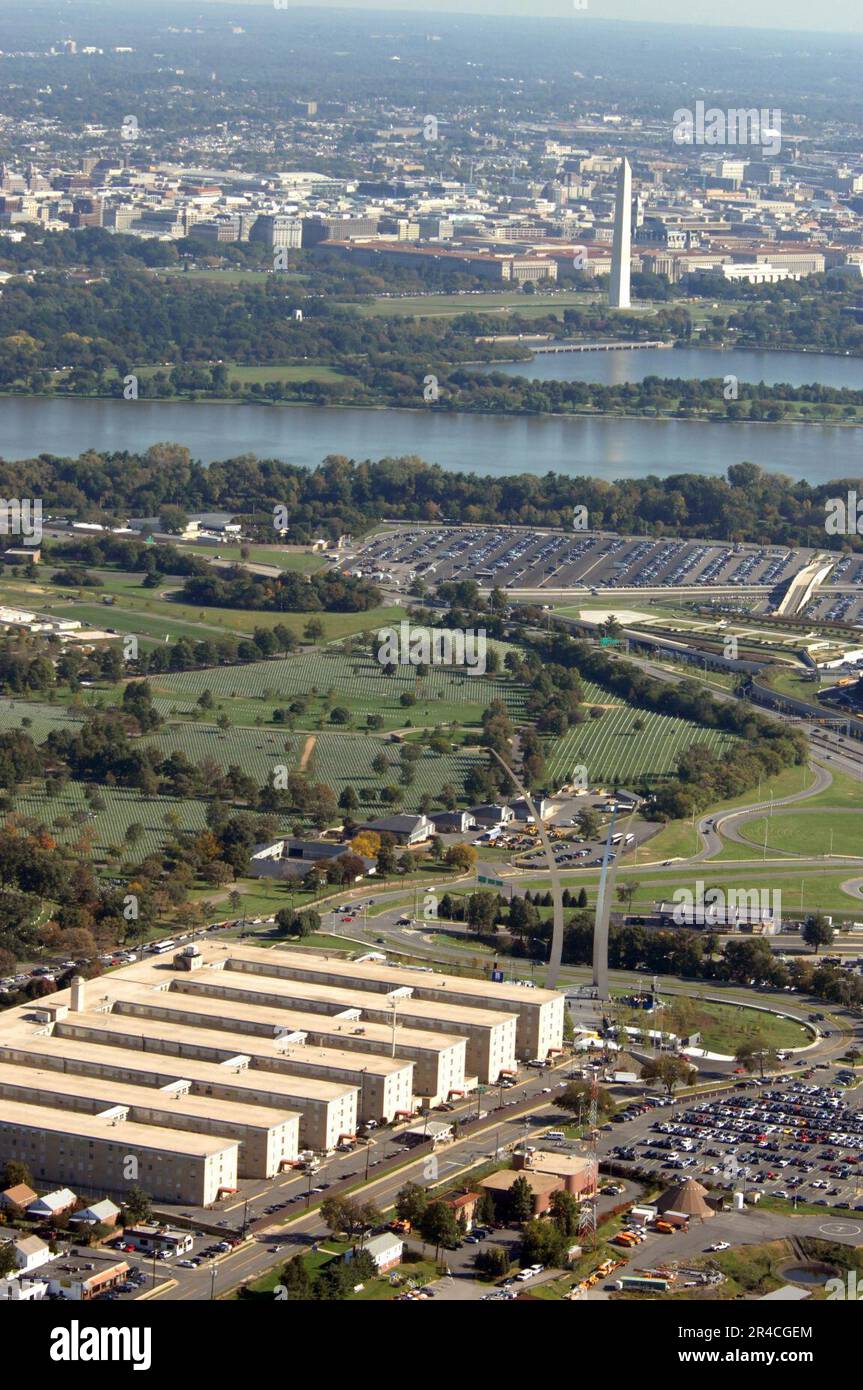 US Navy View over the U.S. Navy Annex, showing the completed U.S. Air ...
