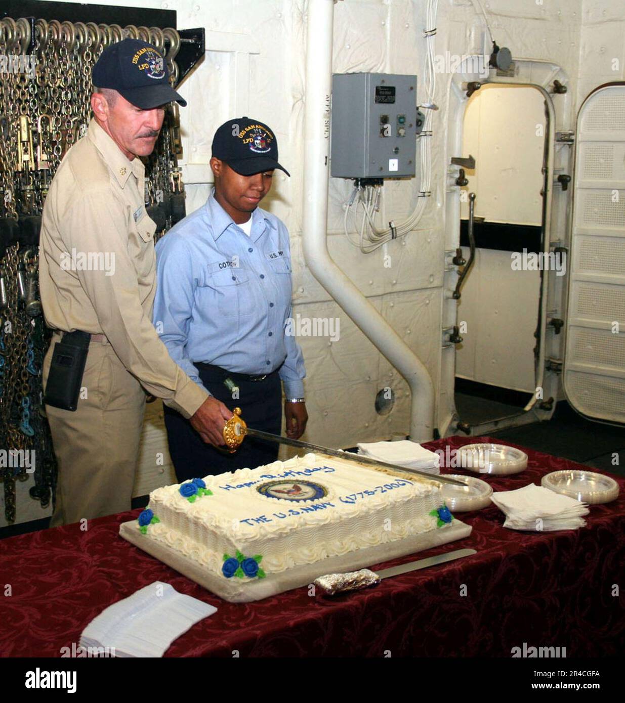 US Navy Chief Mater-at-Arms and Information System Technician Seaman ...