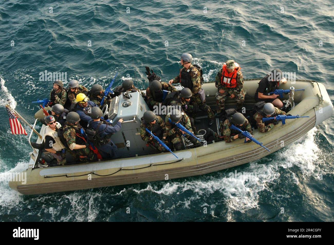 US Navy The Visit, Board, Search and Seizure (VBSS) Team assigned to ...