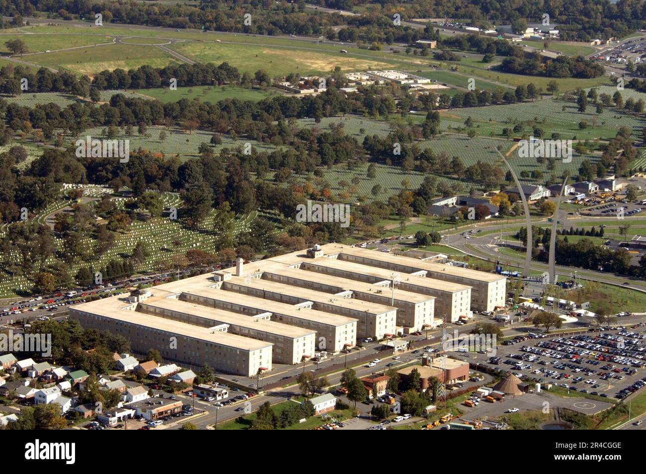 US Navy View over the U.S. Navy Annex, showing the completed U.S. Air ...
