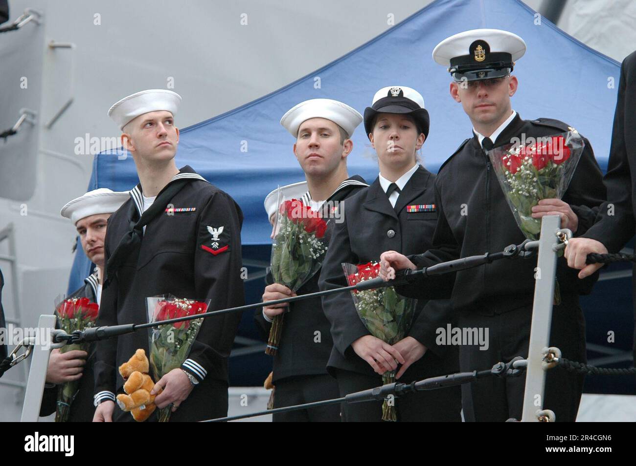 US Navy Sailors aboard the guided-missile destroyer USS James E ...