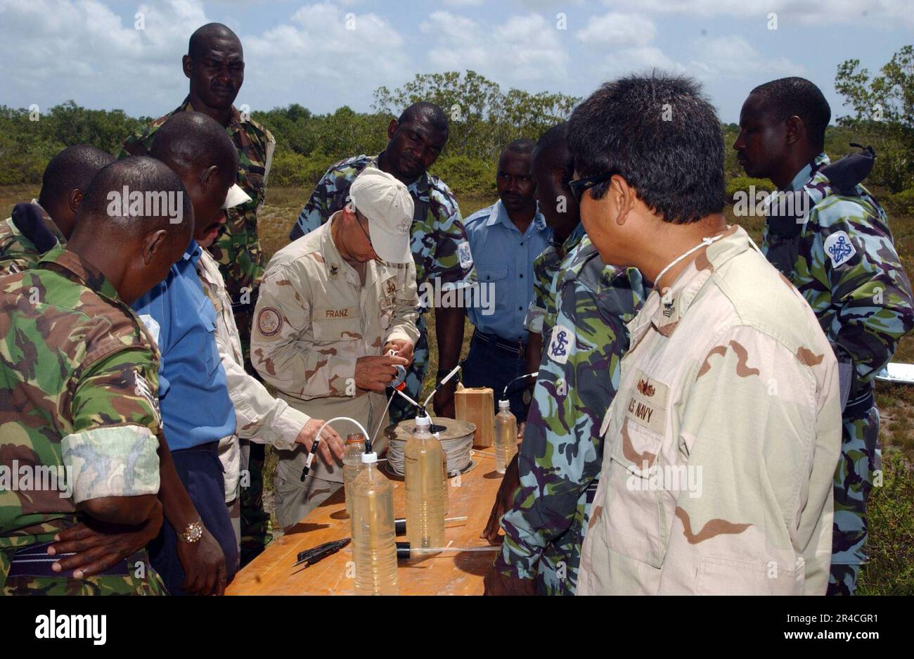 US Navy Explosive Ordnance Disposal (EOD) Technician 1st Class assigned ...