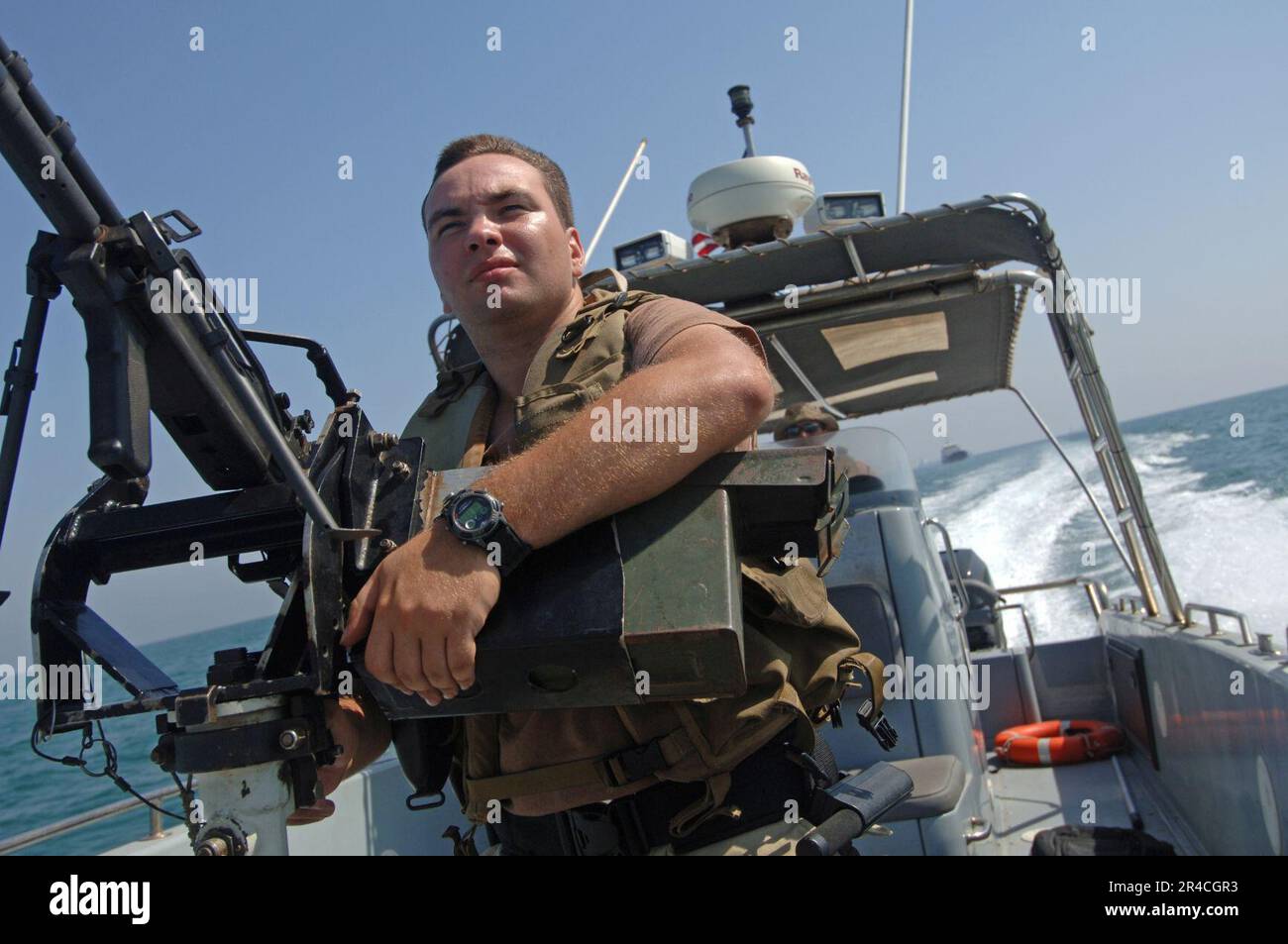 US Navy Harbor Patrol Unit (HPU) provides a constant anti-terrorism ...